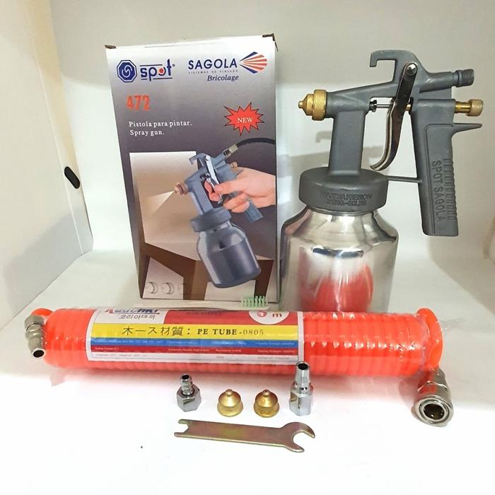 Jual Paket Spray Gun Spot 472 + Selang Recoil 6M + Quick Coupler PF 20 ...