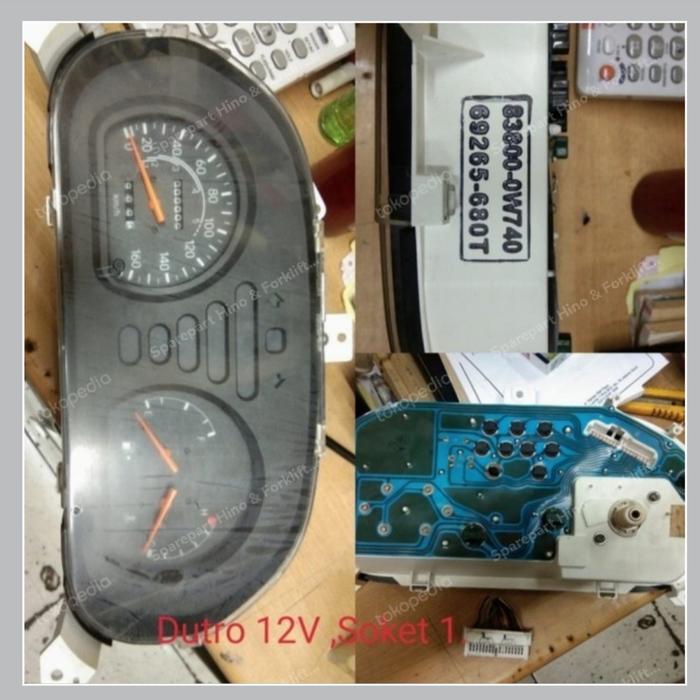 Jual SPEEDOMETER HINO DUTRO 12V + SOCKET 1 , COPOTAN ORIGINAL - Jakarta ...