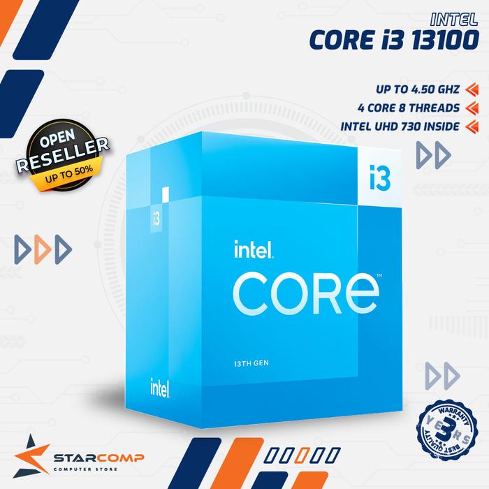 Promo Processor Intel Core i3 13100 Box Raptor Lake LGA1700 Cicil 0% 3x ...