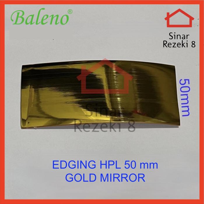 Jual Edging HPL Baleno GOLD MIRROR 50 mm List Emas Pinggiran Meja PVC ...