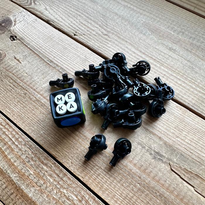 Jual Lego part black technic rotation joint ball loop w/ 2 pins no ...