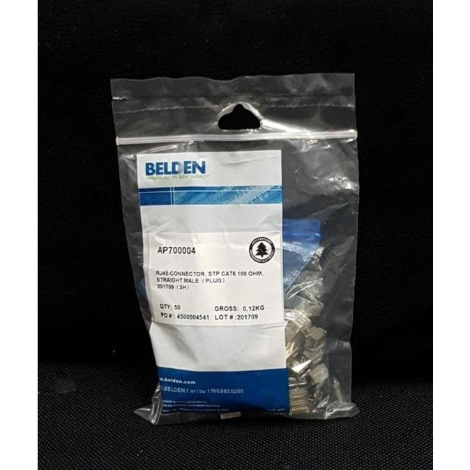 Jual Konektor RJ45 Cat6 STP FTP BELDEN AP700004 50pcs / 1 Pack ...