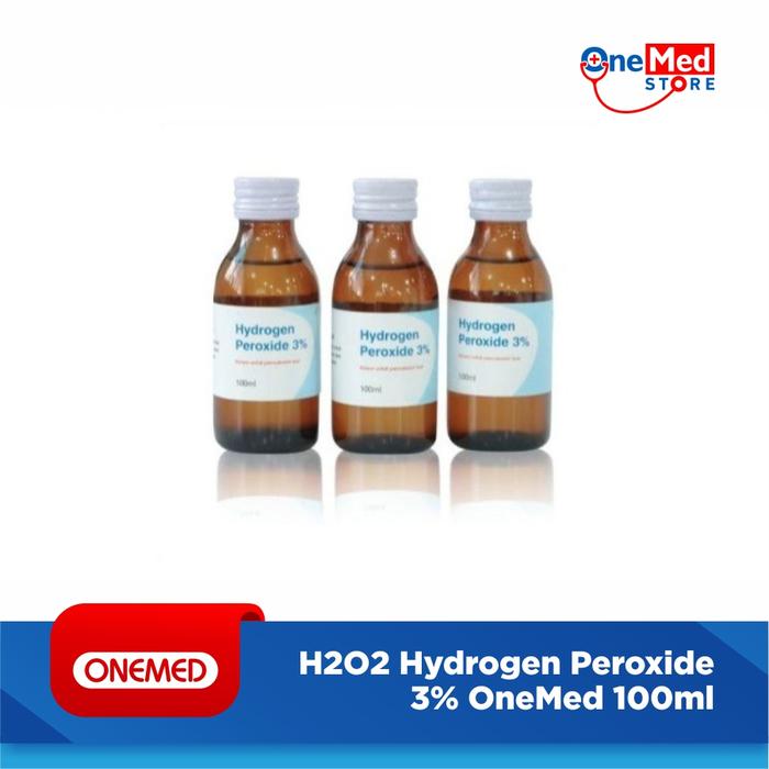 Jual H2O2 Hydrogen Peroxide 3% OneMed 100ml - Kota Surabaya - Onemed ...