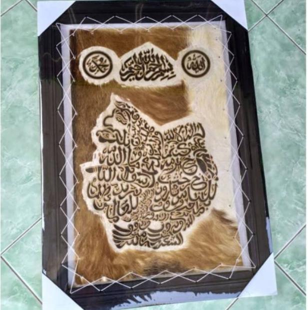 Jual Tulisan kaligrafi ali imron bentuk wayang semar ukuran jumbo ...