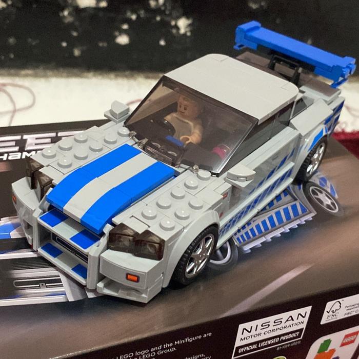 Jual nissan skyline gt-r (r34) lego 2 fast 2 furious speed champion ...