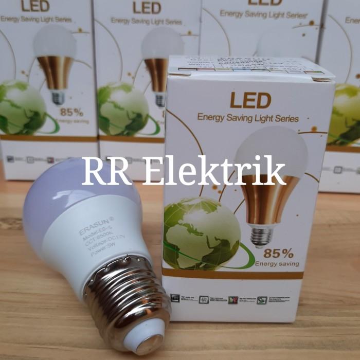 Jual Bohlam Lampu Led DC 12v 7w e27 Putih Erasun 12 Volt 7 Watt - Putih ...