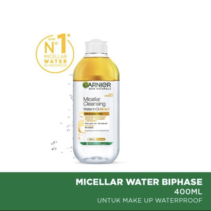 Jual Garnier Micellar Water 400ml Oil Infused Biphase 400 Ml Di Seller ...
