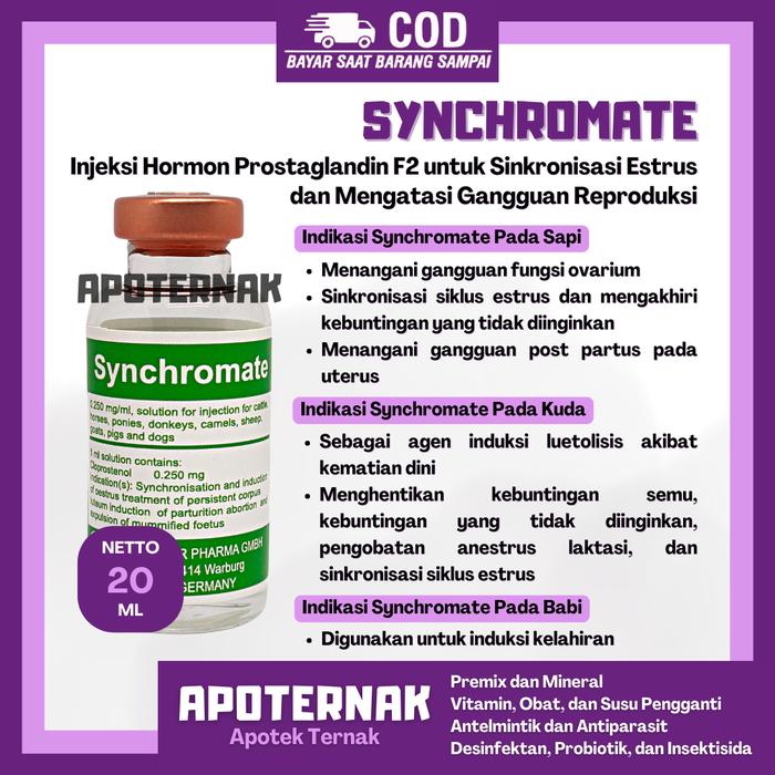 Jual SYNCHROMATE Hormon PGF2 utk Sinkronisasi Estrus & Gangguan ...