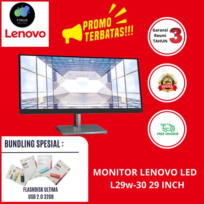 Jual Paket Hemat Monitor LED Lenovo L29w-30 29" WFHD IPS HDMI DP 90Hz ...