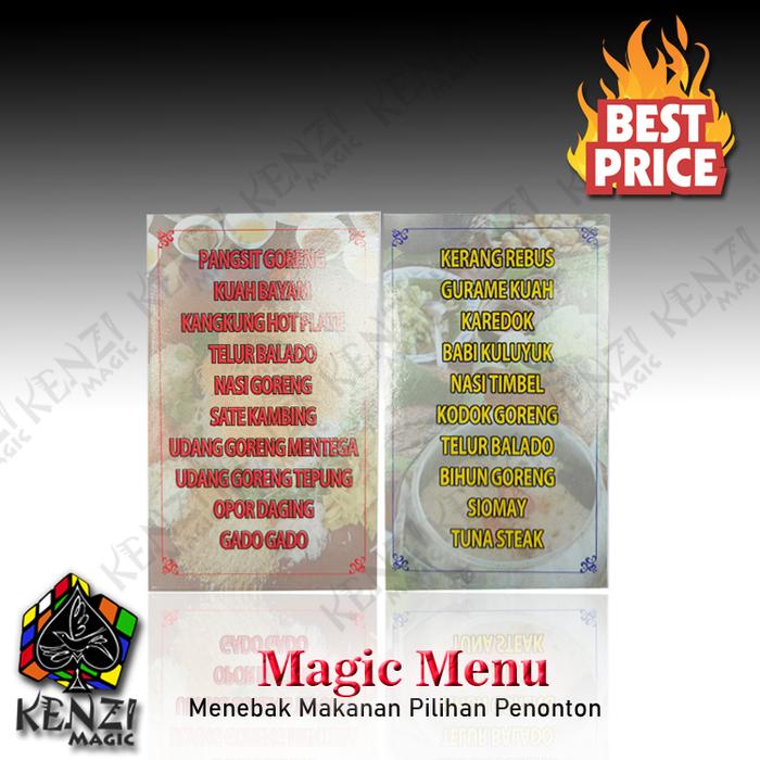 Promo Alat Sulap Magic Menu Tebak Nama Makanan - Kota Bandung - Toko ...