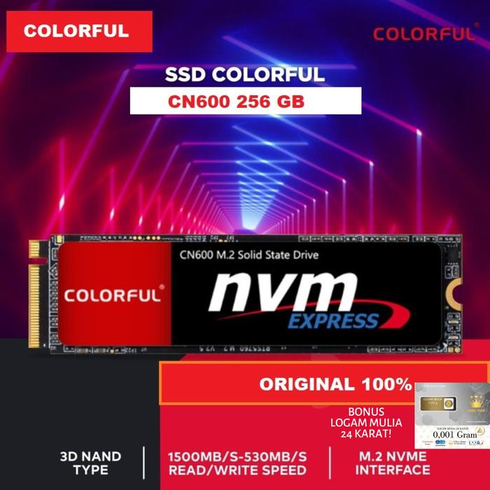 Jual Colorful CN600 SSD M.2 2280 Pcie Nvme 256GB - 3D Nand M2 256GB ...