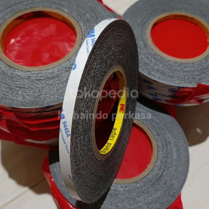 Jual 3M 9448A Double Tape Karet List Bodykit / Tape List Hitam 8mm x ...