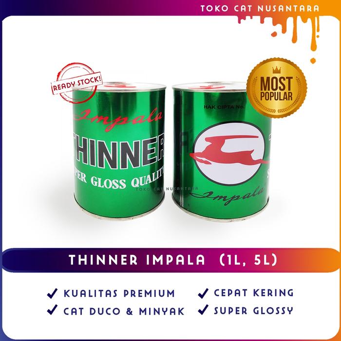 Jual Thinner/Tiner/Thiner IMPALA / Pengencer Cat - 1 L / 1 Galon ...