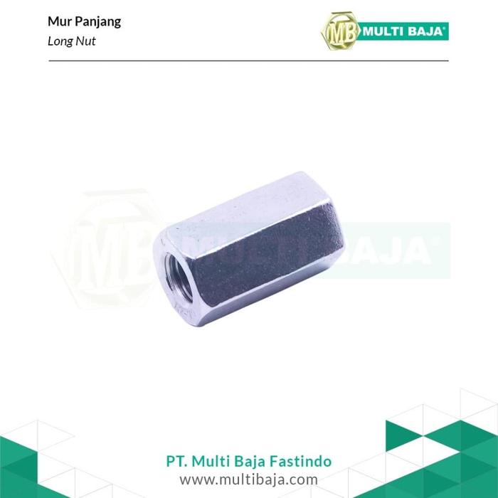 Jual Mur Panjang Stainless Steel 304 M10 x 30 Long Nut - M10 x 50 ...