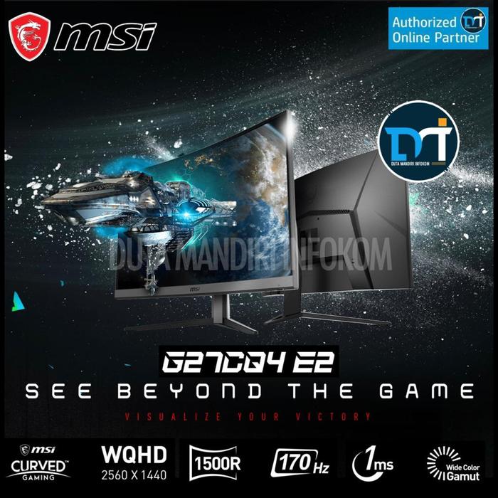 Jual MSI G27CQ4 E2 27" Curved - WQHD VA 170Hz 1ms DP HDMI Freesync Monitor - Jakarta Pusat ...