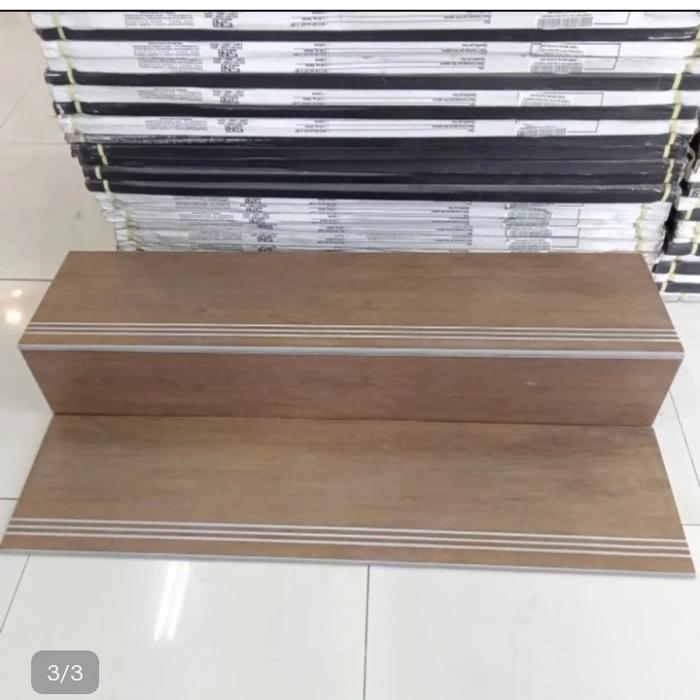 Jual granit tangga pijakan motif kayu 30x110/30x100 step nosing custom ...