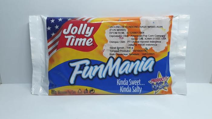 Jual Jolly Time Popcorn microwave aneka varian rasa : TBC, BOB, FM, B L ...