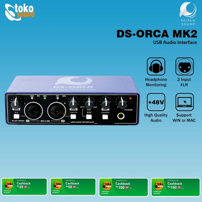 Jual Dolphin Sound DS ORCA MK2 USB-C Audio Interface - Jakarta Barat ...