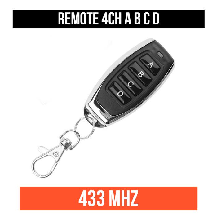Jual Remote 433MHZ 4 CH 4CH ABC Remot RF433 RF 433 Wireless Transmitter ...