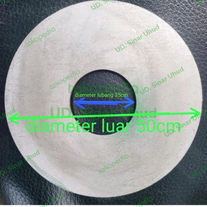 Jual Plat Bundar Besi Tebal 5mm Diameter 50cm Lubang Tengah 35cm - Kota ...