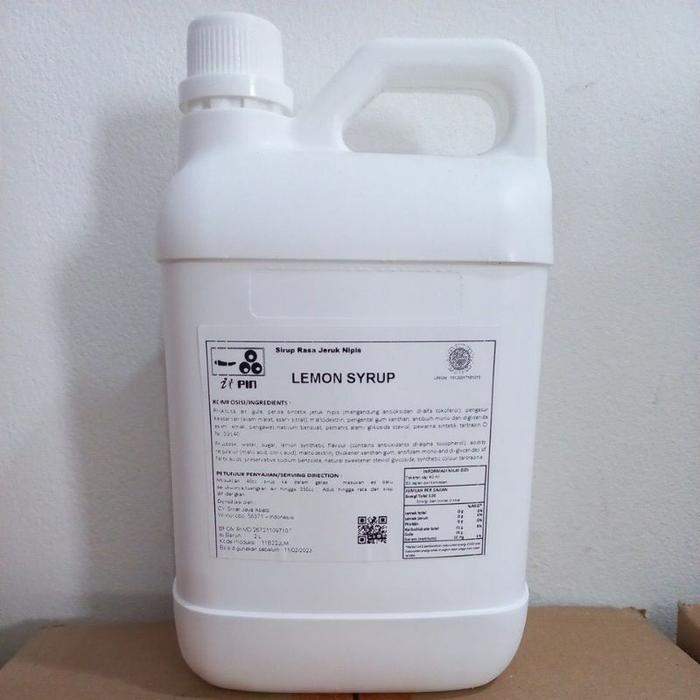 Jual ITPIN Sirup Lemon Sirup Syrup Premium 2.5kg It Pin 2L 2000ml ...