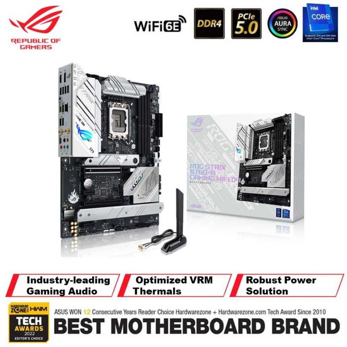 Jual Motherboard ASUS ROG STRIX B760-A GAMING WIFI D4 LGA1700 - Asus ...