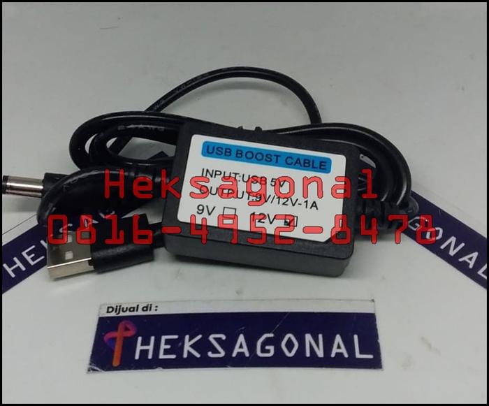 Jual Kabel Adapter Converter Step Up USB 5V Power Boost DC 12V ...