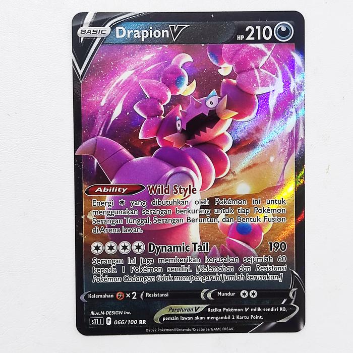 Jual Drapion V RR 066/100 S11 - Kartu Pokemon Indonesia - Jakarta Timur ...
