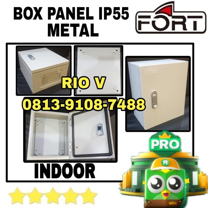Jual BOX PANEL 300x200x150 INDOOR 30x20x15 1mm IP55 FMBI302015 FORT ...