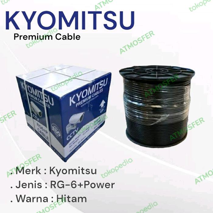 Jual KABEL CCTV KYOMITSU RG6+POWER COCOK BUAT OUTDOOR DAN INDOOR ...