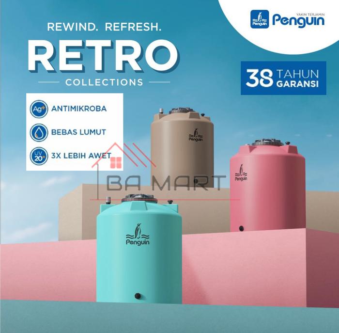 Jual TANGKI TANDON TOREN AIR WATER TANK PENGUIN TB 55 500L TORN RETRO ...