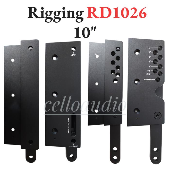 Jual Rigging 10 Inch RD1026 Line Array Speaker Bracket 10" Set 4 in 1 ...