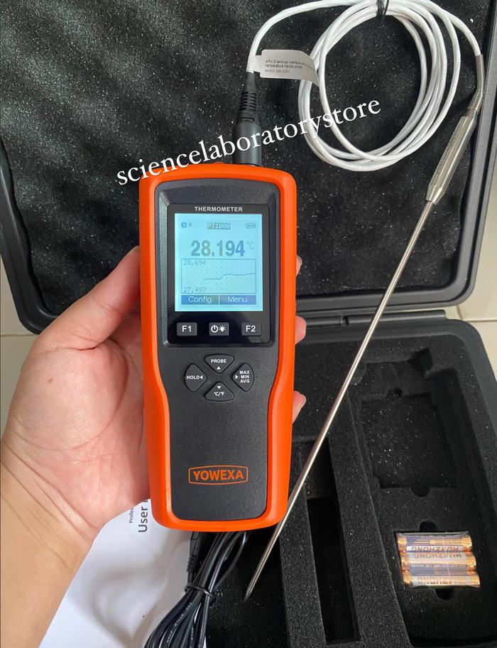 Jual High Accuracy Thermometer PT 1000 Temp Data Logger 1 Channel YET ...