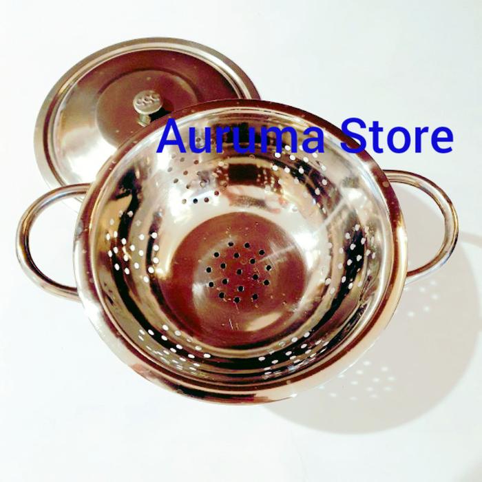 Jual Wakul Nasi ada Tutup Stainless Steel Bakul Rice Bucket Buffet ...