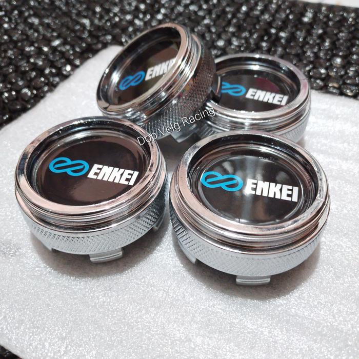 Jual Dop Roda Tutup Velg Racing ENKEI Tabung Chrome Diameter 6cm Harga ...