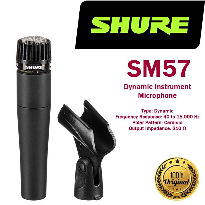 Jual SHURE SM57 DYNAMIC INSTRUMENT MICROPHONE / SM-57 / SM57-LC ...