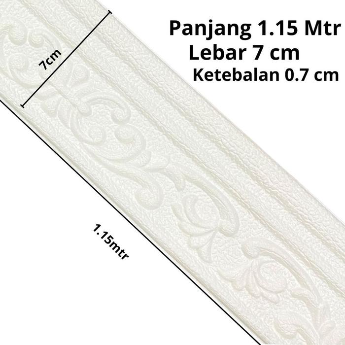 Jual Wallpaper List Foam 3D Wall Border List Sticker Dinding 2.3 Meter ...