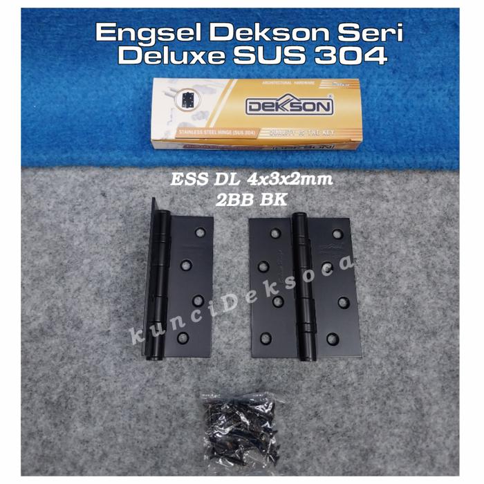 Jual Engsel Dekson Deluxe ESS DL 4x3x2mm 2BB BK Engsel Matt Black ...