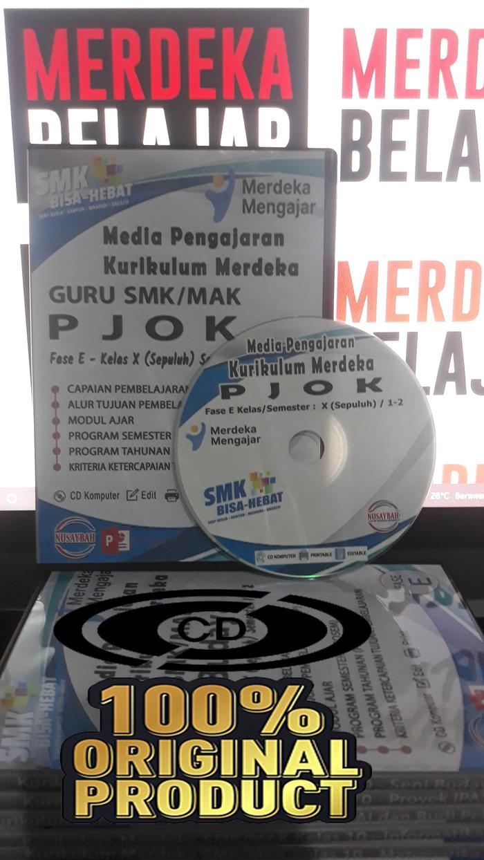 Jual CD MODUL AJAR KURIKULUM MERDEKA FASE E SMK/MAK PJOK KELAS 10 ...