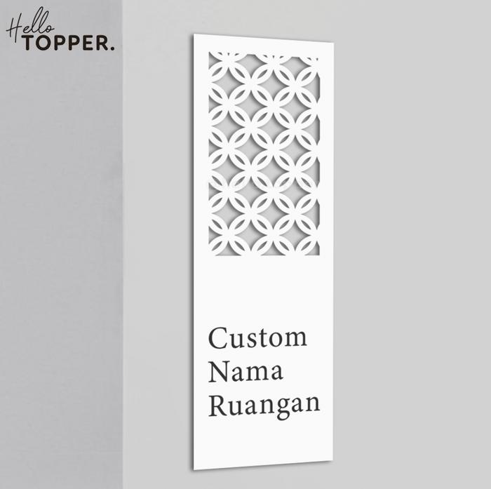 Jual Custom Tulisan Sign Akrilik Office Nama Ruangan Room Signage ...
