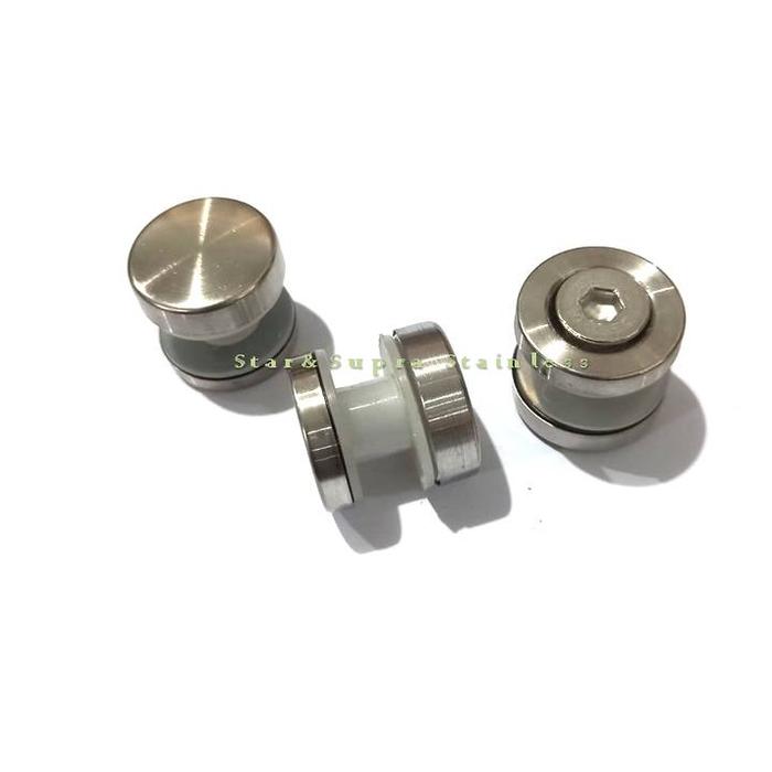 Jual Baut kaca / penjapit kaca / penjepit kaca tiang railing #201 ...