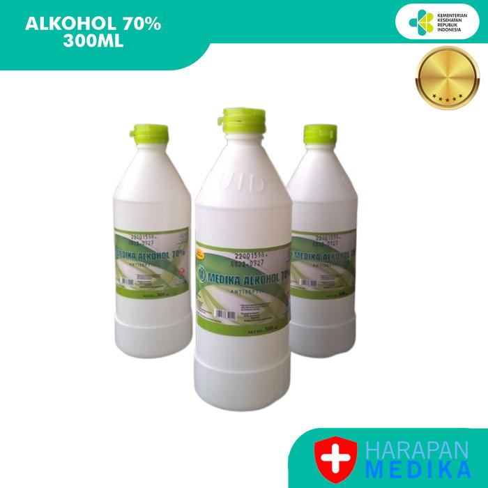 Jual Medika Alkohol 70% 300ml Alcohol Antiseptik Pembersih Luka - Kota ...