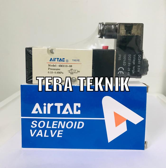 Jual Solenoid Valve Airtac 4M310-08 4M310 08 220VAC / 24VDC Pneumatic READY - 220VAC - Jakarta ...