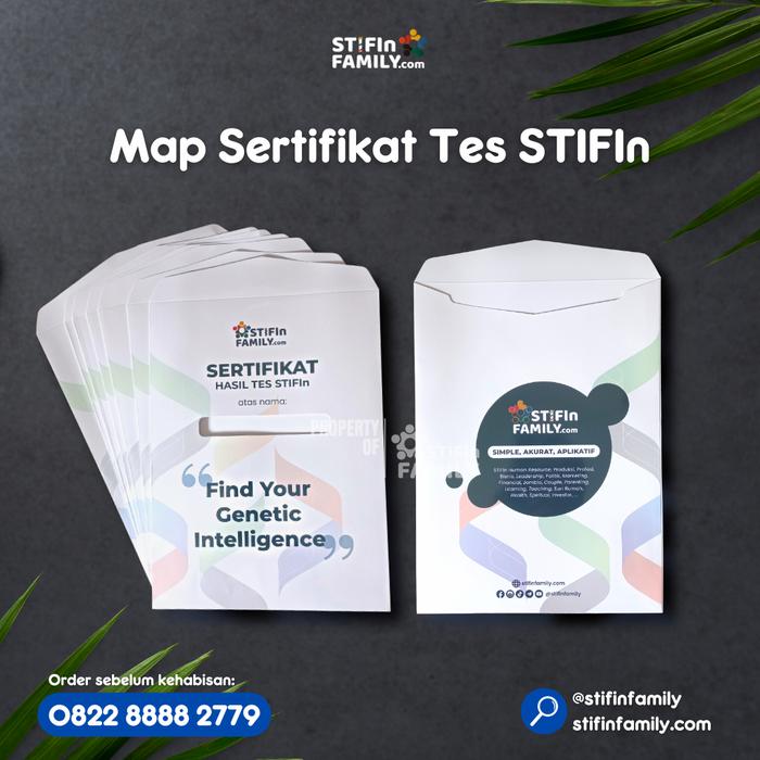 Jual Map / Amplop Sertifikat Tes STIFIn - Promotor STIFIn Family ...