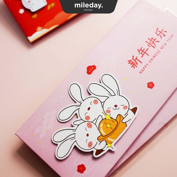 Jual Angpao Imlek 2023 Rabbit Pop UP uang tidak dilipat - Pink - Kab ...