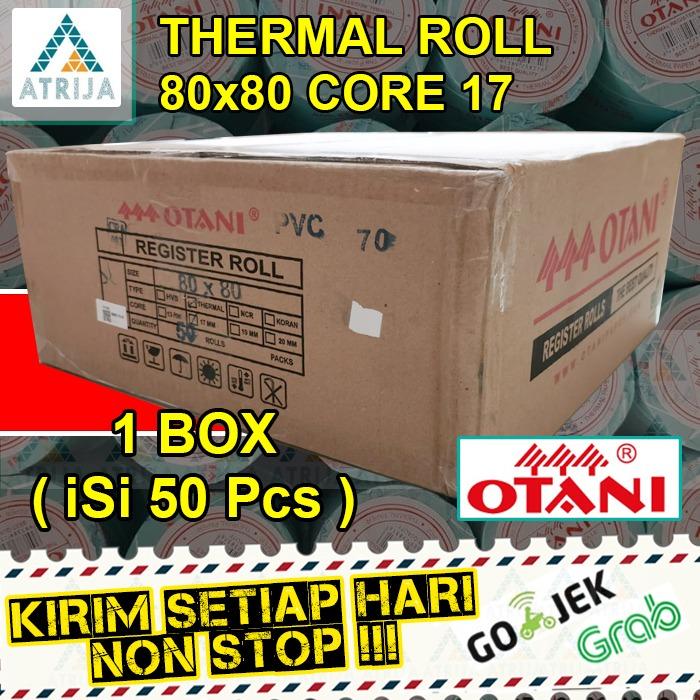 Jual Thermal Roll 80x80 Core 17. 1 Box (50 Roll). Kertas Struk Kasir ...