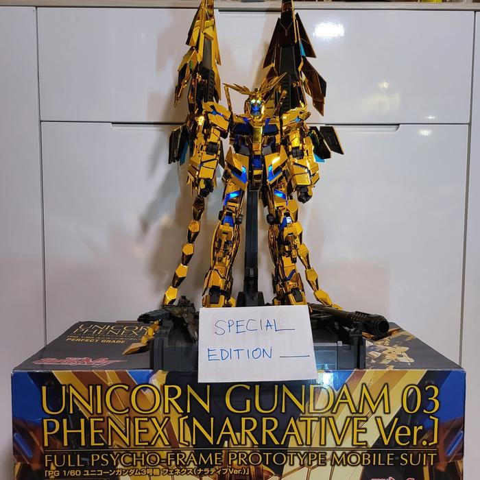 Jual SUPER RARE!! PG UNICORN GUNDAM 03 PHENEX NARRATIVE Ver + FULL LED ...