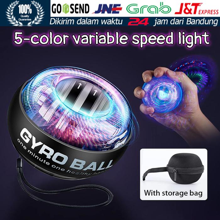 Jual Gyro Ball Spinning Power Ball Metal Led Auto Starter Spinner Hand ...