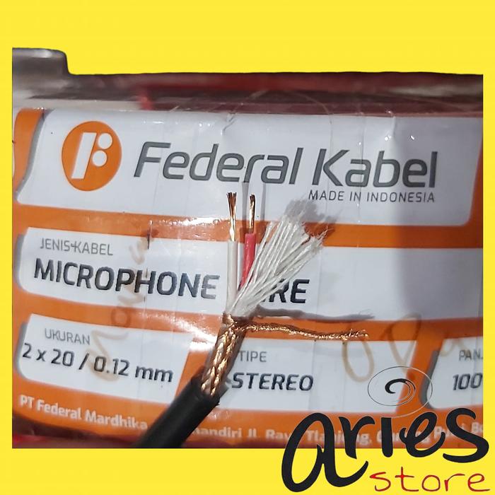Jual KABEL MIC STEREO FEDERAL PERMETER - Merah - Kab. Brebes - ARIES ...