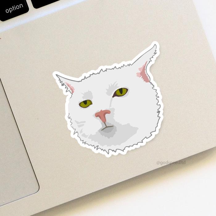 Jual Serious Cat Meme Sticker - Kota Bandung - GODSPEED STICKER | Tokopedia